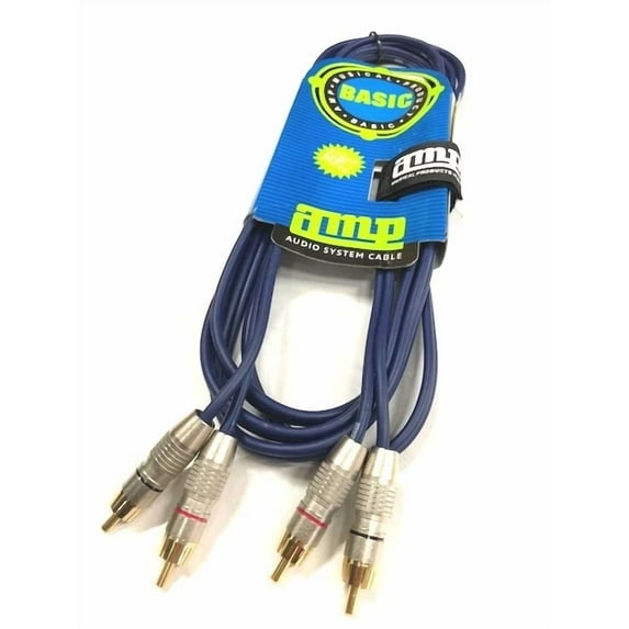 CRISP- 15 Ft 2Rca To 2Rca Professional Cable Male Stereo Audio Video ...