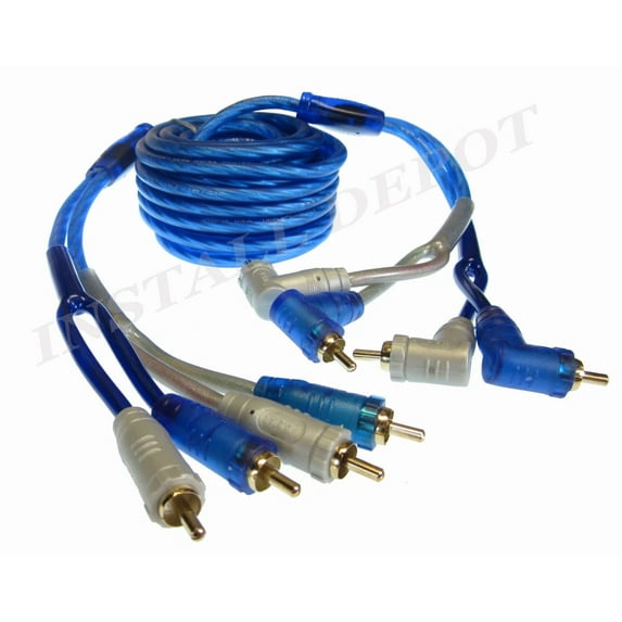 CRISP- 17 Ft High End 4 Channel Competition Grade Rca Cables Triple ...