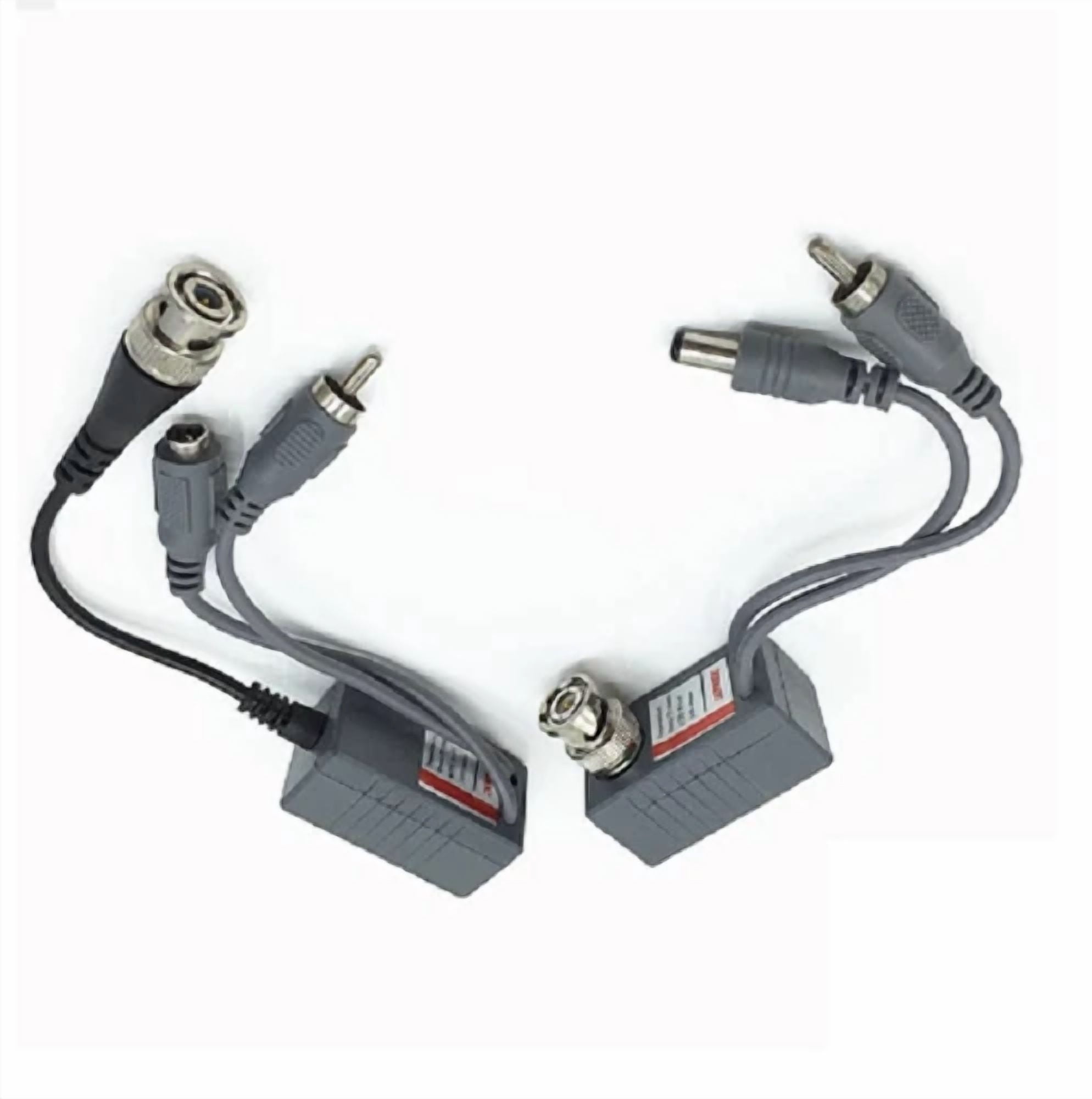CRISP- 2Pcs Coax Cctv Video Audio Power Balun Transceiver Camera Cat5 ...