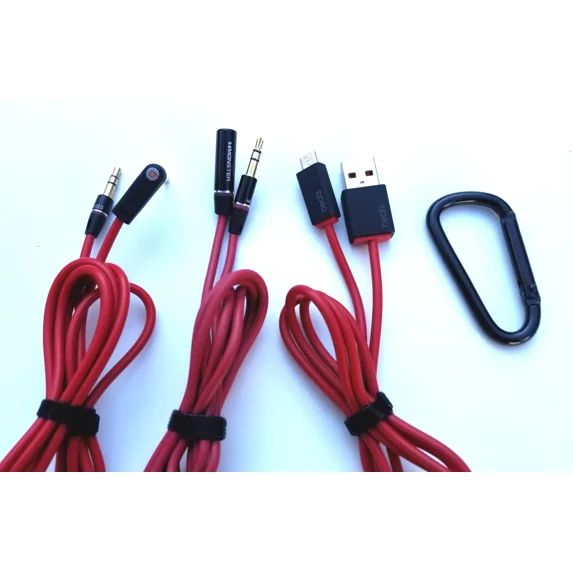CRISP- 3 Pcs. Headphone Cables For Monster Beats Dr Dre Studio, Solo ...