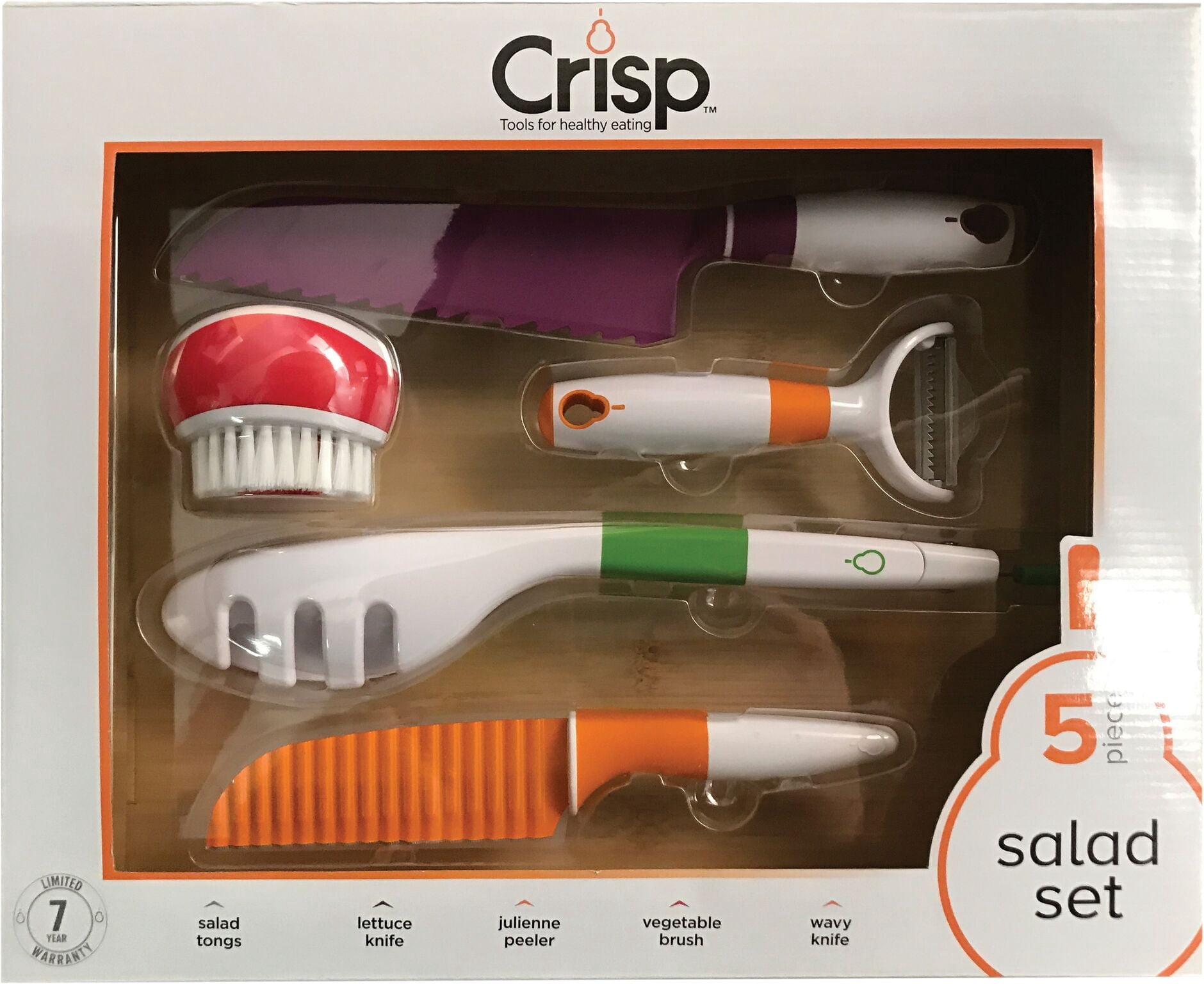 CRISP 5 PIECE SALAD SET - Walmart.com
