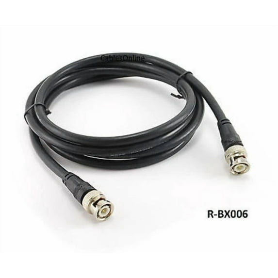 CRISP- 6Ft Cablesonline Rg8X Coax Bnc Male/Male Plug 50 Ohm Antenna ...