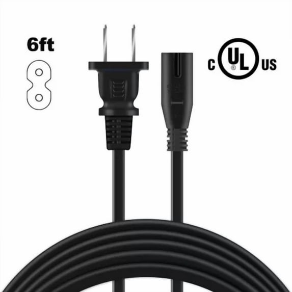 CRISP- 6Ft Ul 2 Pin Ac Power Cord Cable For Polk Audio Psw110 Psw125 ...