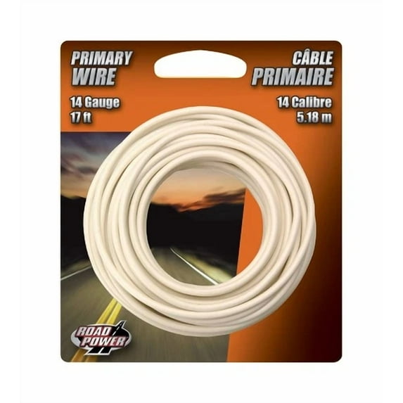 CRISP- Coleman Cable 55669033 White 14 Awg Pvc Stranded Copper Primary ...