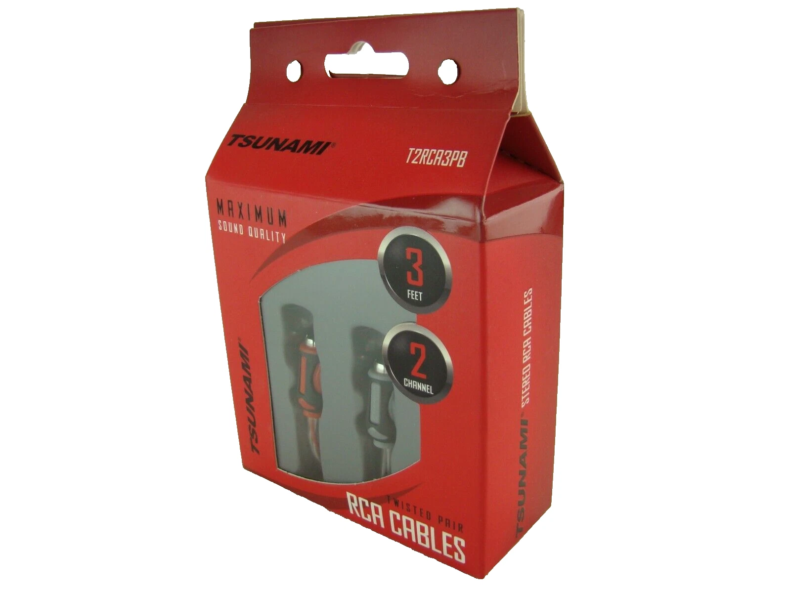CRISP- Metra T2Rca3Pb 3' Two Channel Premium Stereo Rca Cables 3 Feet ...