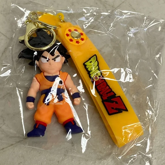 CRISP- New Assorted Silicone Dragon Ball Z Keychain With Base Goku ...