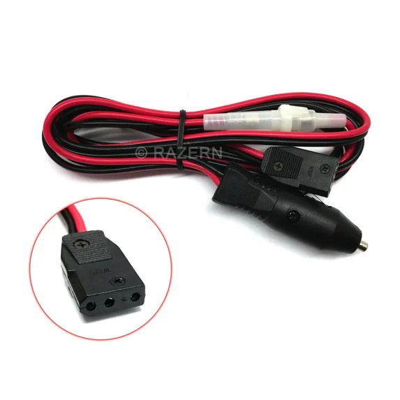 CRISP- New Workman Cb-3Ap 3-Pin Radio Power Cord Cable With 12V ...