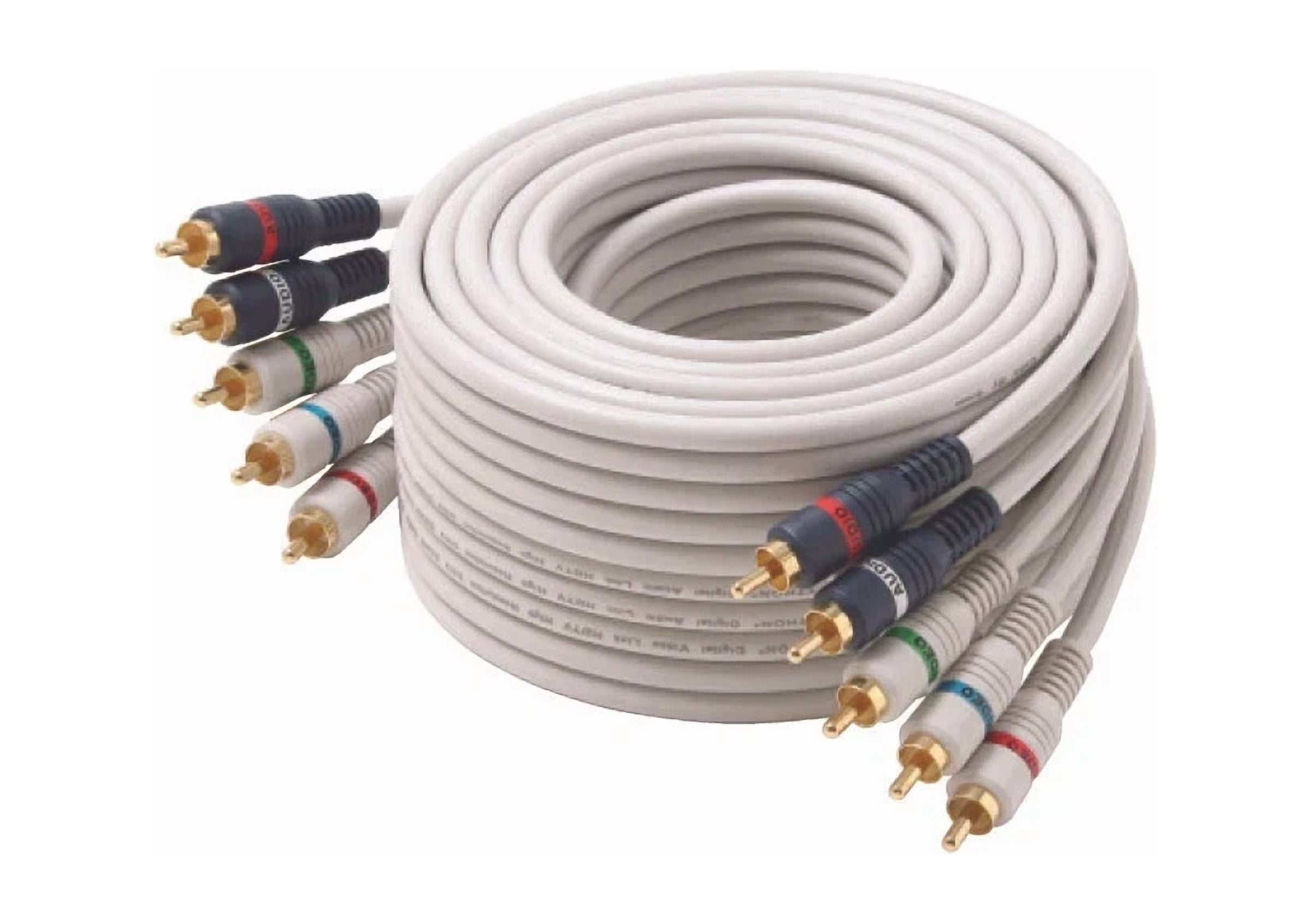 CRISP- Steren 12Ft 5-Rca Component Audio/Video Cable Pp-254-612Iv ...
