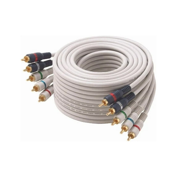 CRISP- Steren 12Ft 5-Rca Component Audio/Video Cable Pp-254-612Iv ...