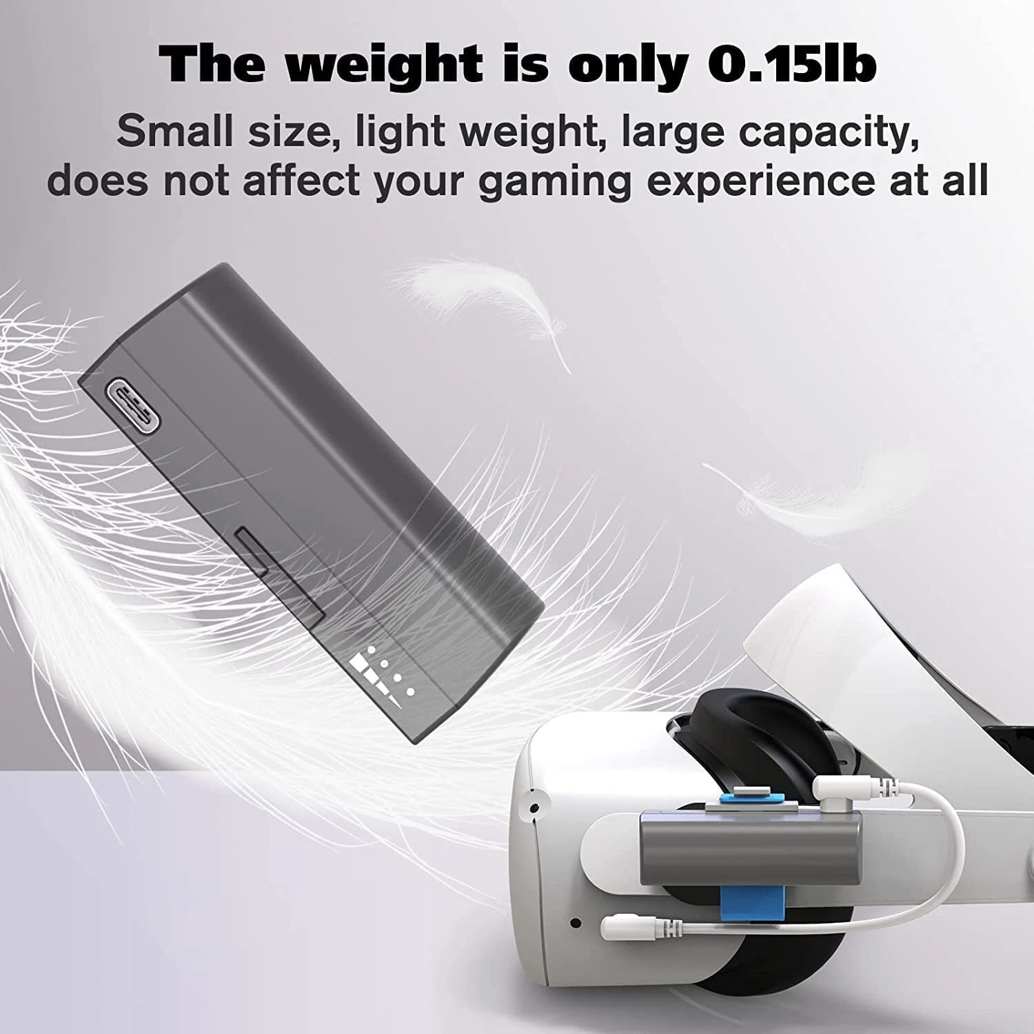 CRISP- Us 3350Mah Rechargeable Battery Pack For Oculus Quest 2 ...