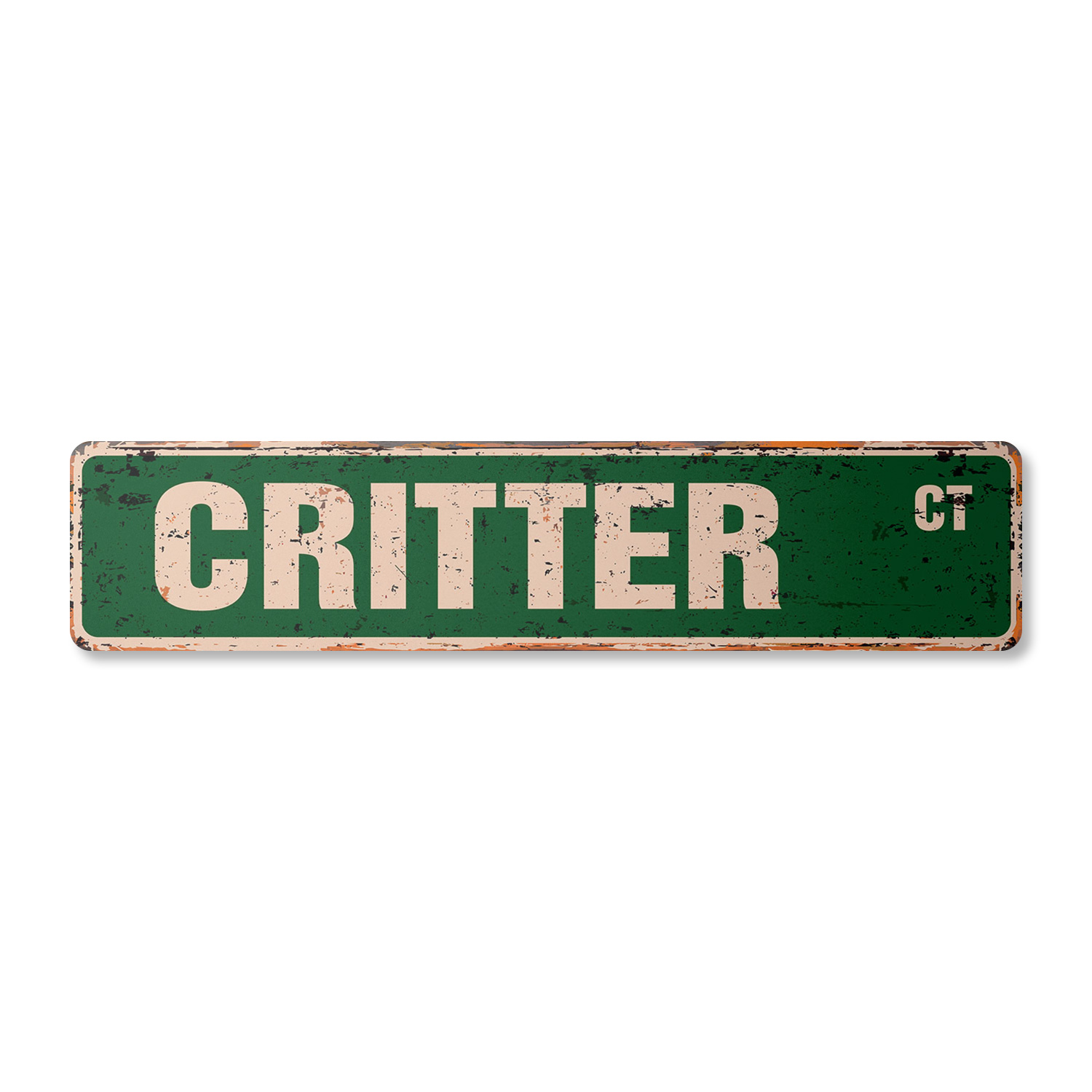 CRITTER Vintage Plastic Street Sign bug pest animal insect signs ...