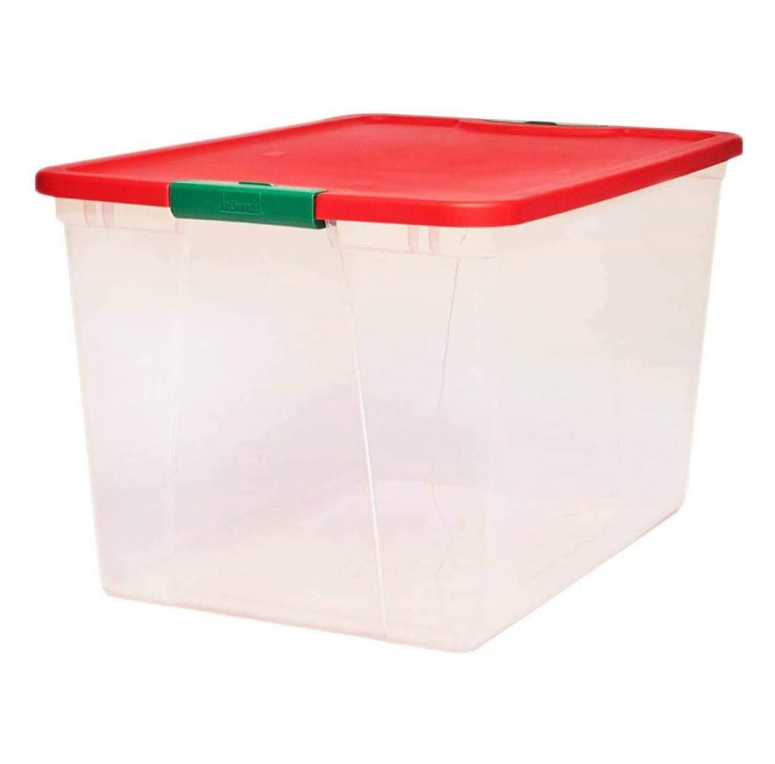 CRIXLHIX 64 Quart Secure Seal Latching Extra Large Clear Plastic ...