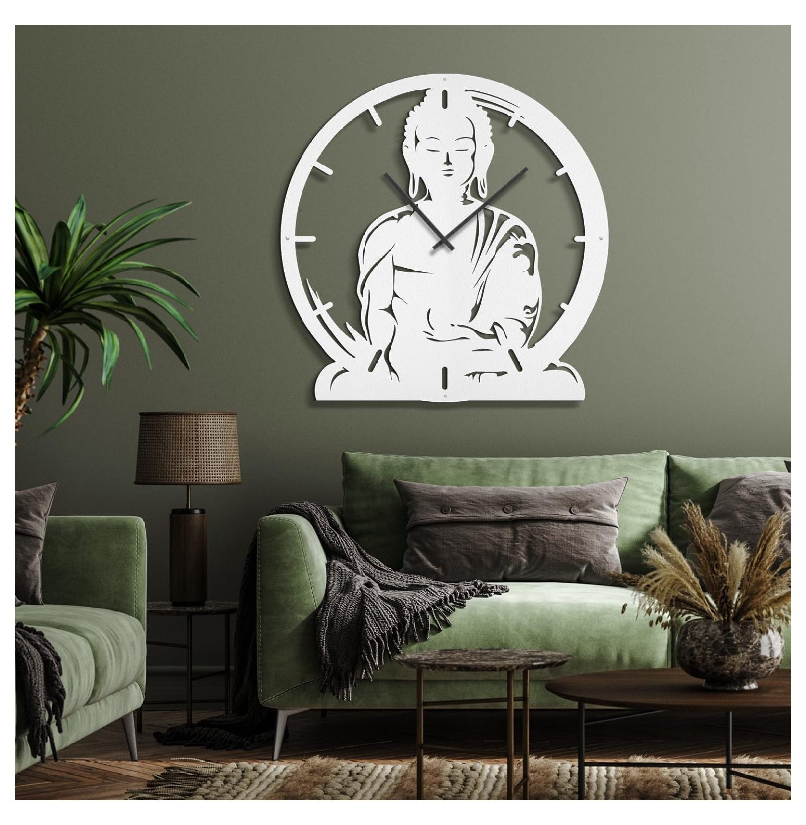 CRIXLHIX Artificial Tree in Blue and White Planter, Fake of Paradise ...