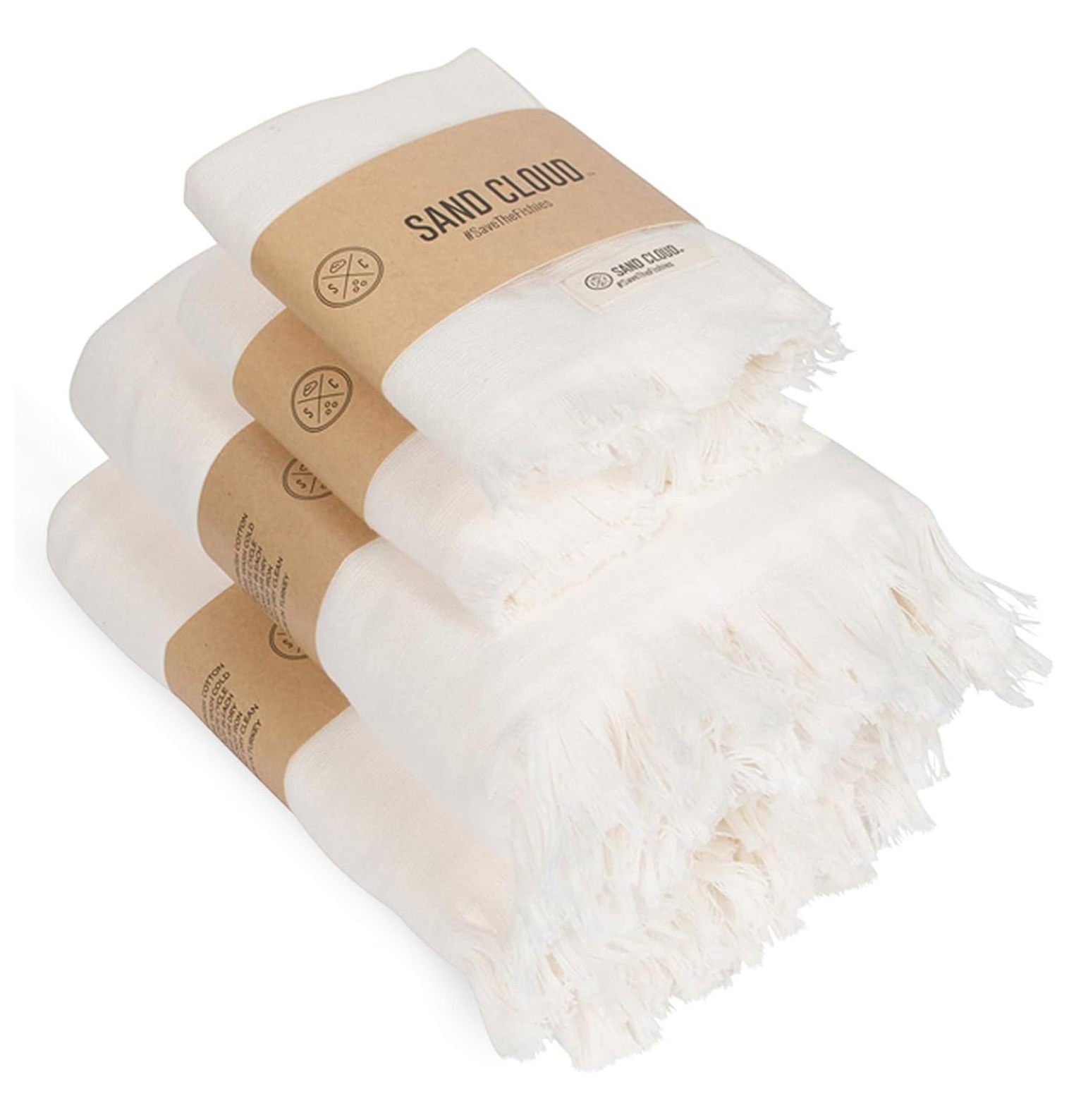 CRIXLHIX Turkish Bath Towels Bundle for Bathroom, Set of 4 (Terra Ivory ...