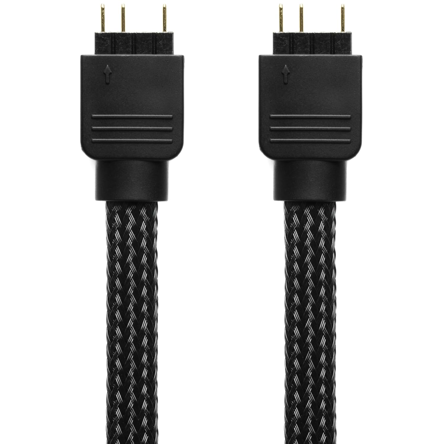 CRJ 3-Pin ARGB Lighting Extension Cable - 24-inch (60cm) Premium Black ...