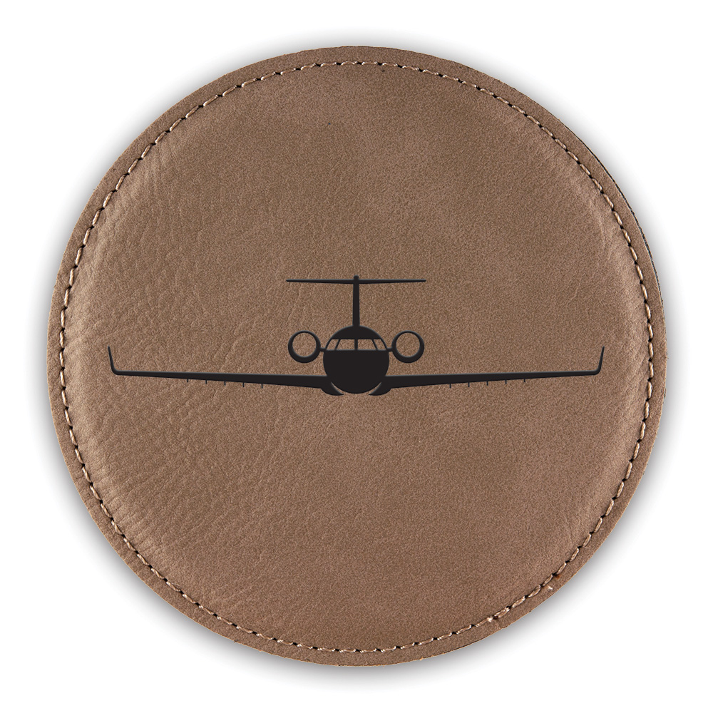 CRJ Coaster Laser Engraved Leatherette - Round Coasters - Many Colors ...