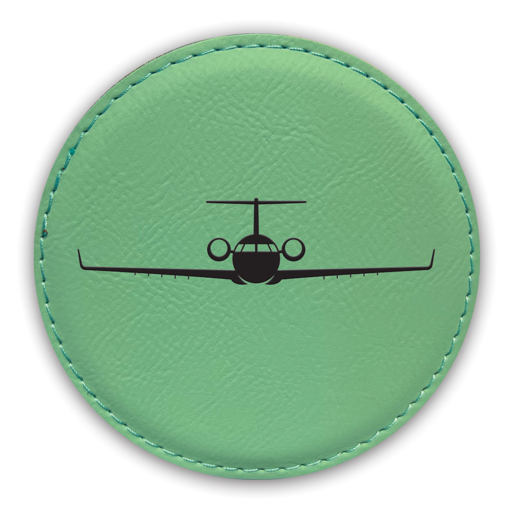 CRJ Coaster Laser Engraved Leatherette - Round Coasters - Many Colors ...