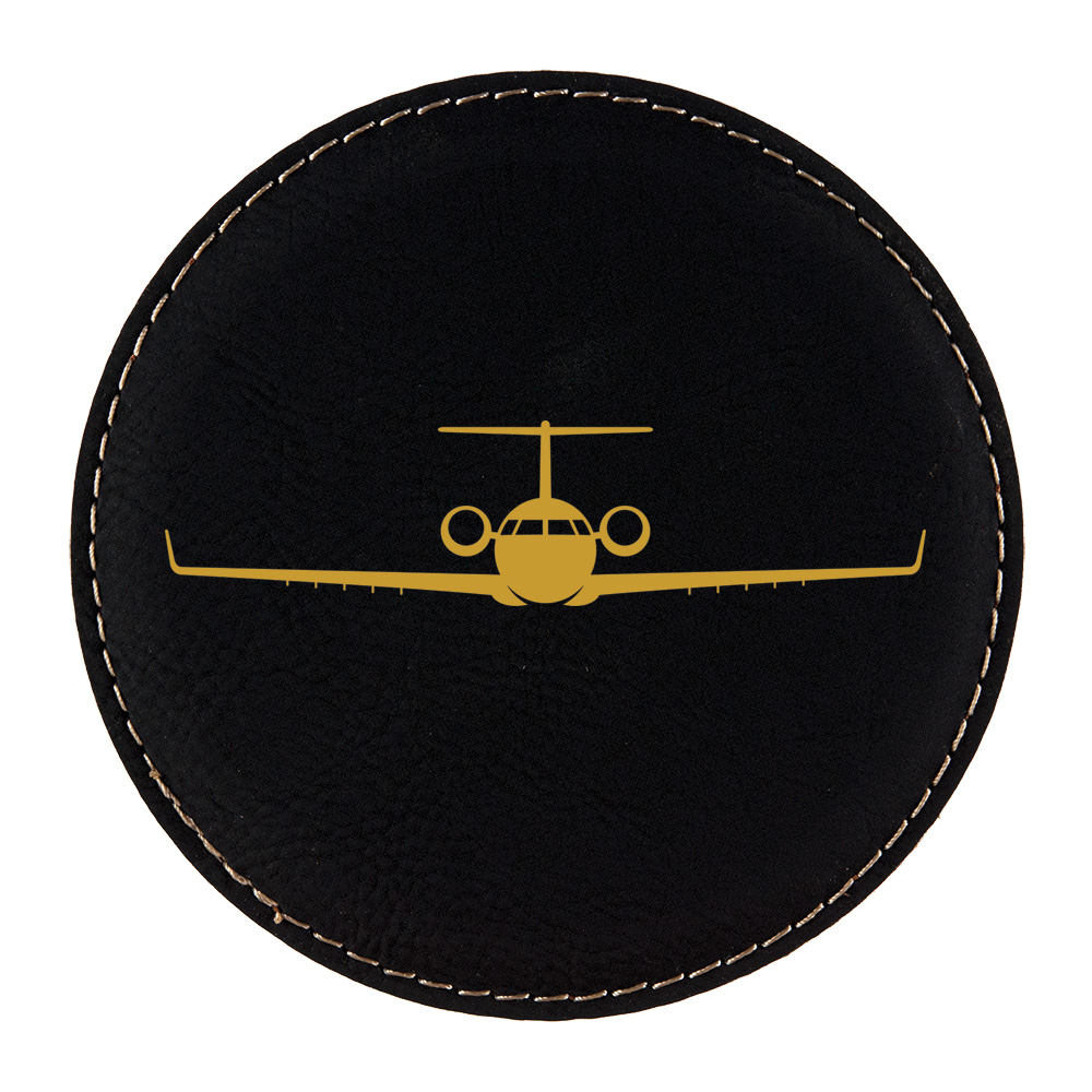 CRJ Coaster Laser Engraved Leatherette - Round Coasters - Many Colors ...