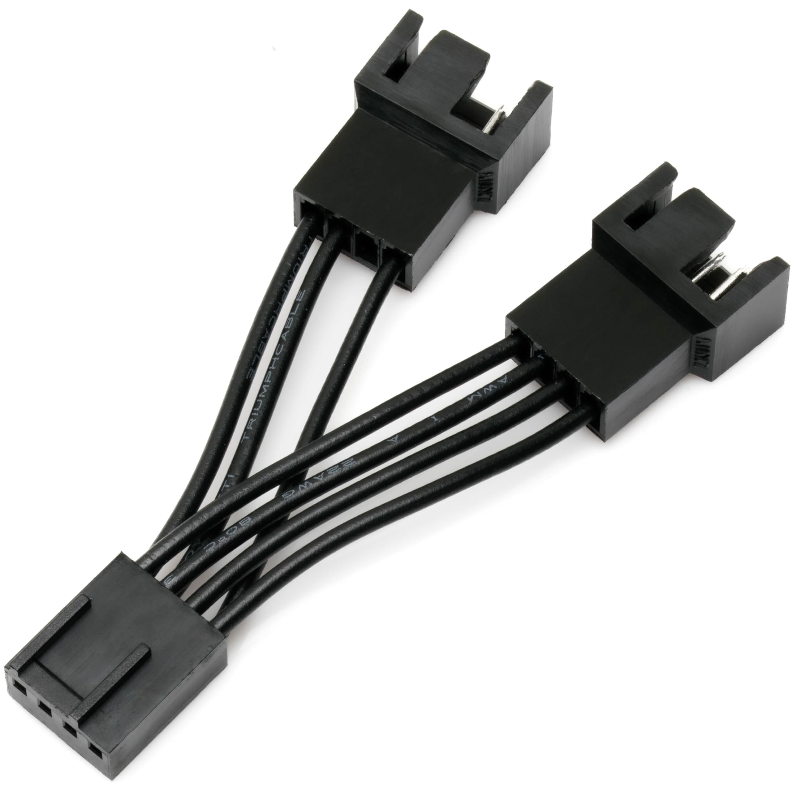 CRJ Mini 2-Way PC KEF16 Fan Splitter Cables (2-Pack) - 2.5-inch (6cm ...