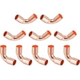 CRKMGS-1/4 Inch(Inner Diameter) 90 Degree Copper Pipe Fitting - 10Pack ...