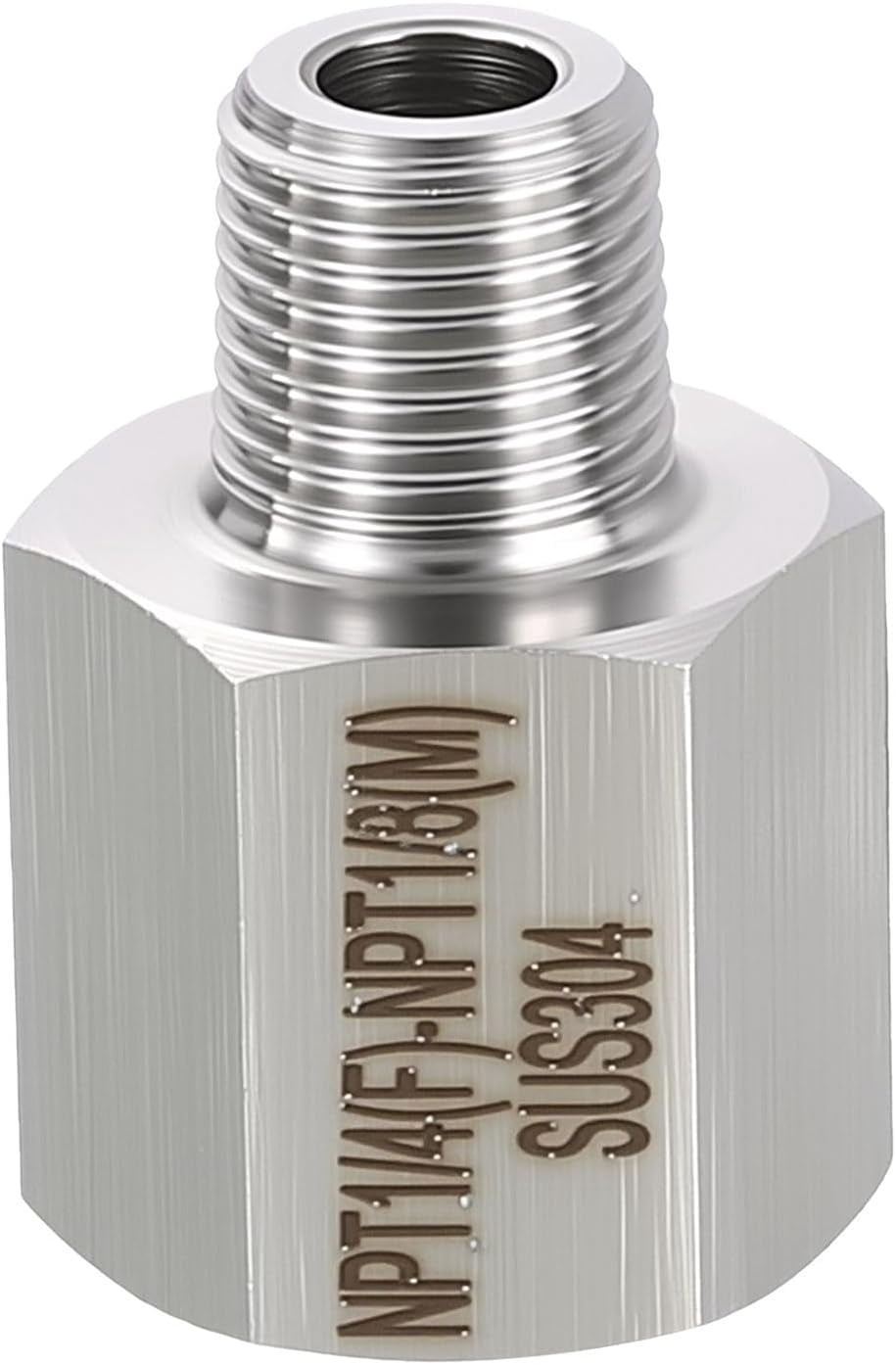 CRKMGS-1 Pack 304 Stainless Steel Pipe Fittings, 1/4" FeMale NPT to 1/8 ...
