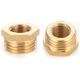 CRKMGS-2PCS Brass Bushing Nipple 1/2" Male to 1/4" Female NPT Pipe ...