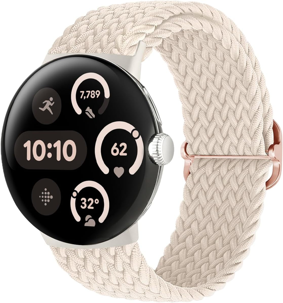 CRKMGS-3 Pack Stretchy Braided Bands Compatible with Google Pixel Watch ...