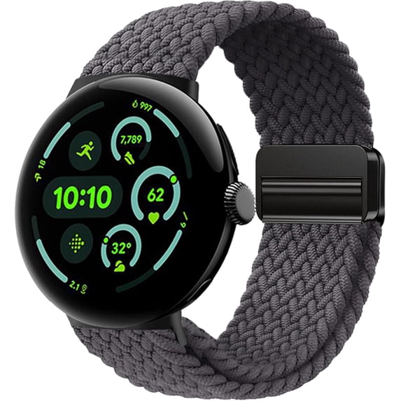 CRKMGS-Band for Google Pixel Watch 3/4 45mm, Magnetic Braided Elastic ...