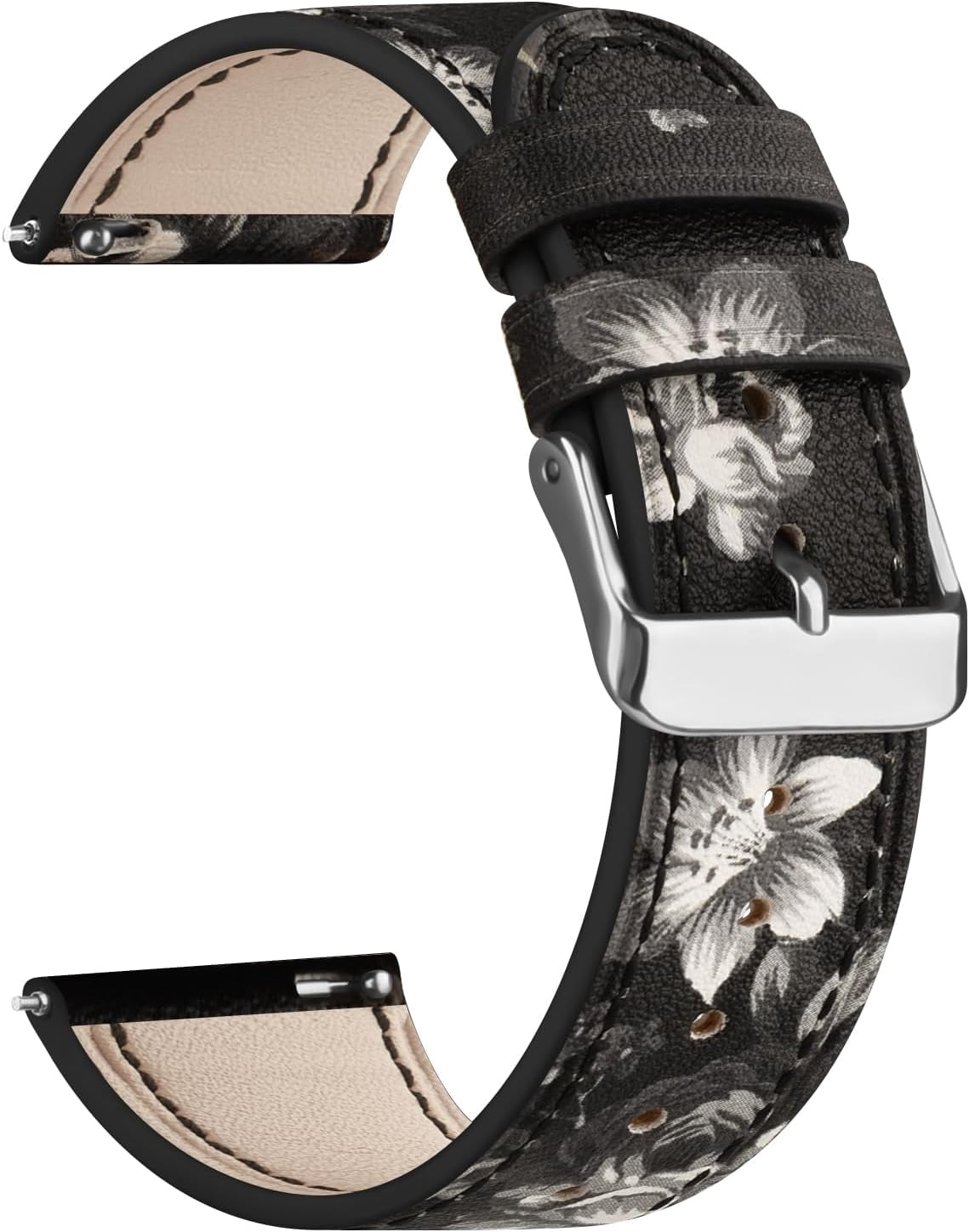 CRKMGS-Leather Watch Band Compatible with Garmin Vivoactive 6/5 / 3 ...
