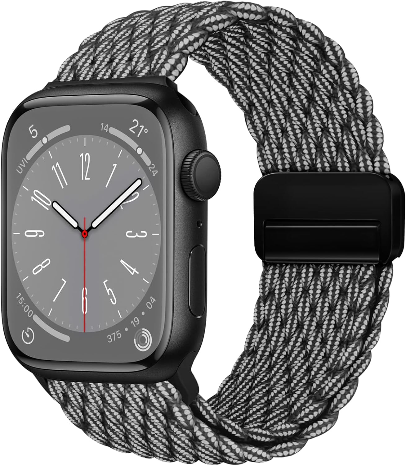 CRKMGS-Magnetic Braided Loop Band Compatible with Apple Watch Series 11 ...