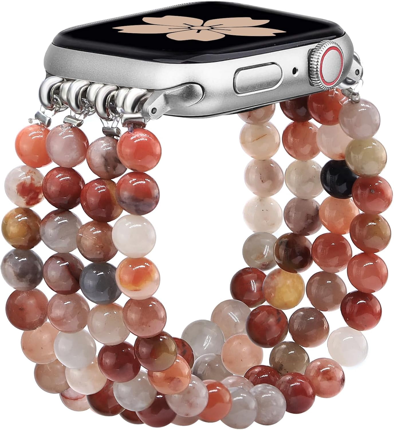 CRKMGS-Natural Stone Bracelet Beaded-Bands Women Compatible with Apple ...