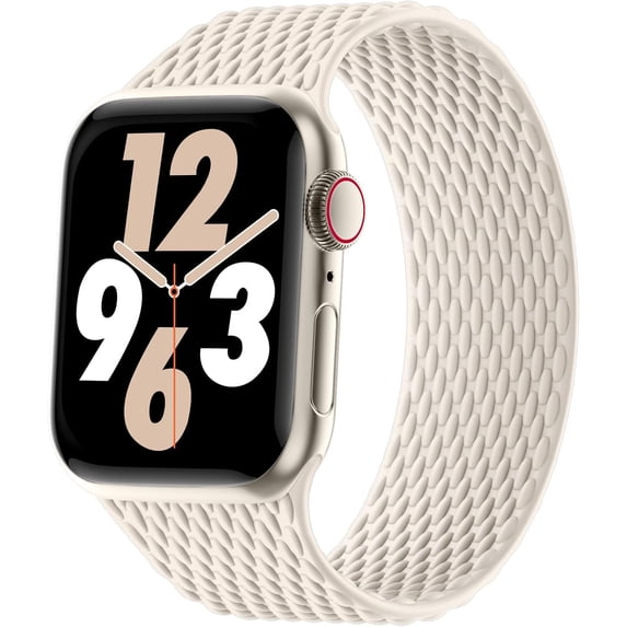 CRKMGS-Silicone Braided Solo Loop Compatible with Apple Watch Band 38mm ...
