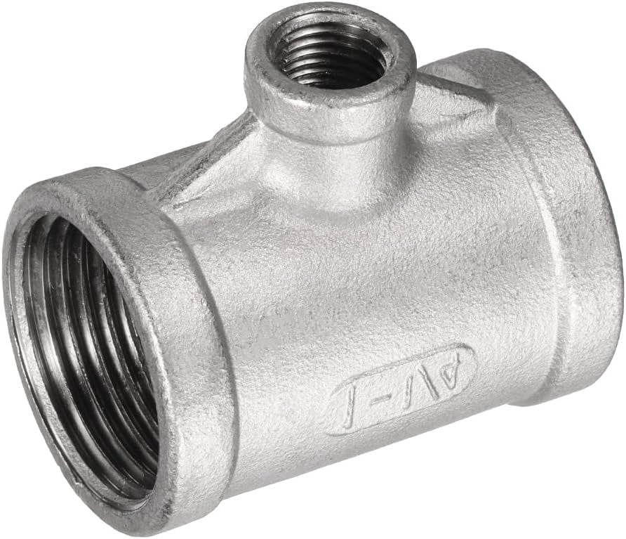 CRKMGS-Stainless Steel 304 Cast Pipe Fitting 1 BSPT x 1/4 BSPT x 1 BSPT ...