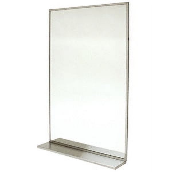 CRL 1052436 24" x 36" Standard Channel Framed Mirror with Shelf ...