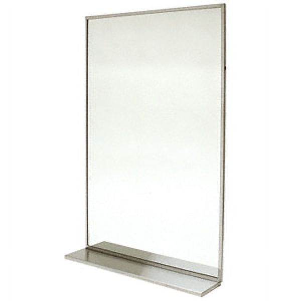 CRL 1052436 24" x 36" Standard Channel Framed Mirror with Shelf ...