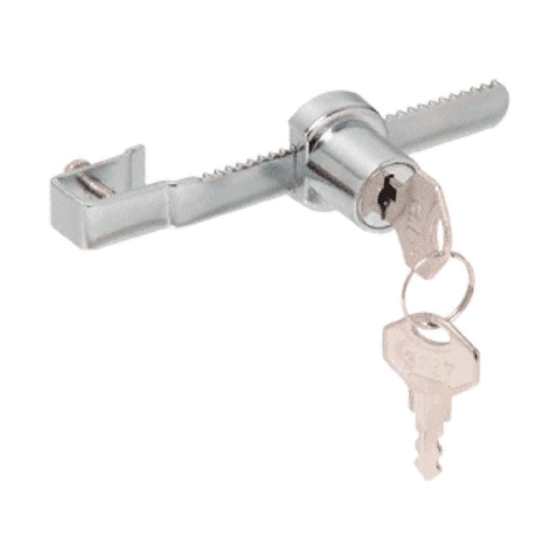 CRL 2040KA Chrome Keyed Alike Sliding Glass Door Lock Bar 0.15 lb ...