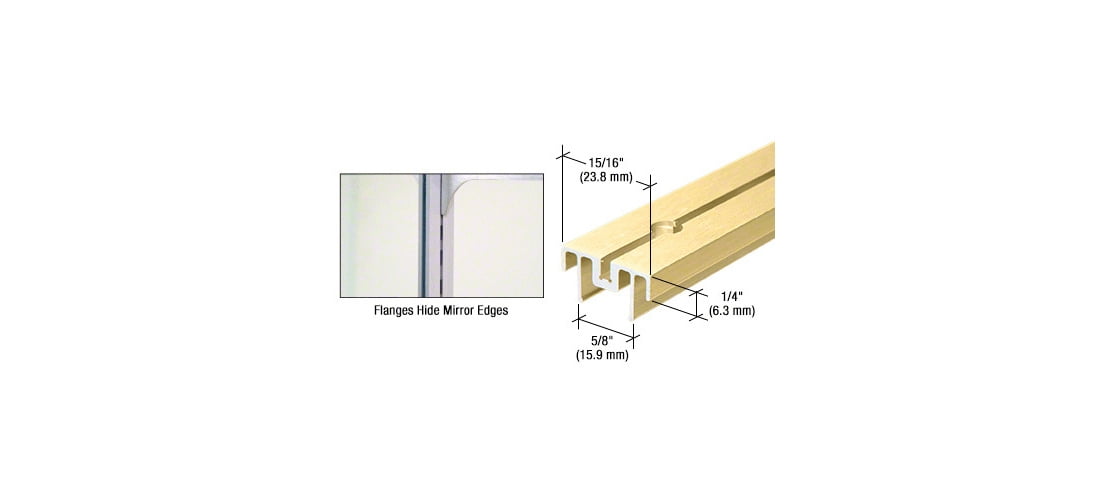 CRL 22BGA36 Brite Gold Anodized 36" Mirror Standard - Walmart.com