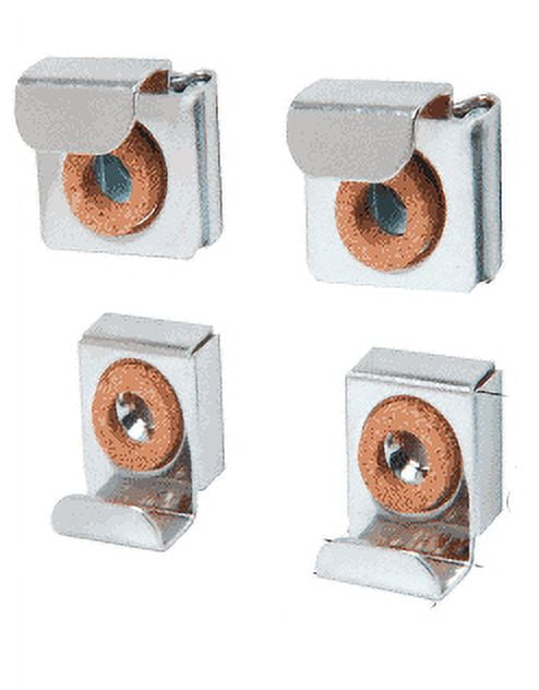 CRL 50655B Nickel Plated E-Z Mount Mirror Clips - Bulk Package of 50 ...