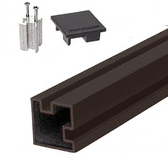 CRL 6407312 Black Bronze Anodized 12" Corner Aluminum Counter Post ...