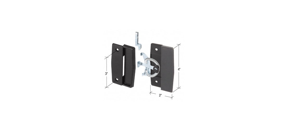 CRL A139 Sliding Screen Door Latch and Pull with 3" Screw Holes for ...