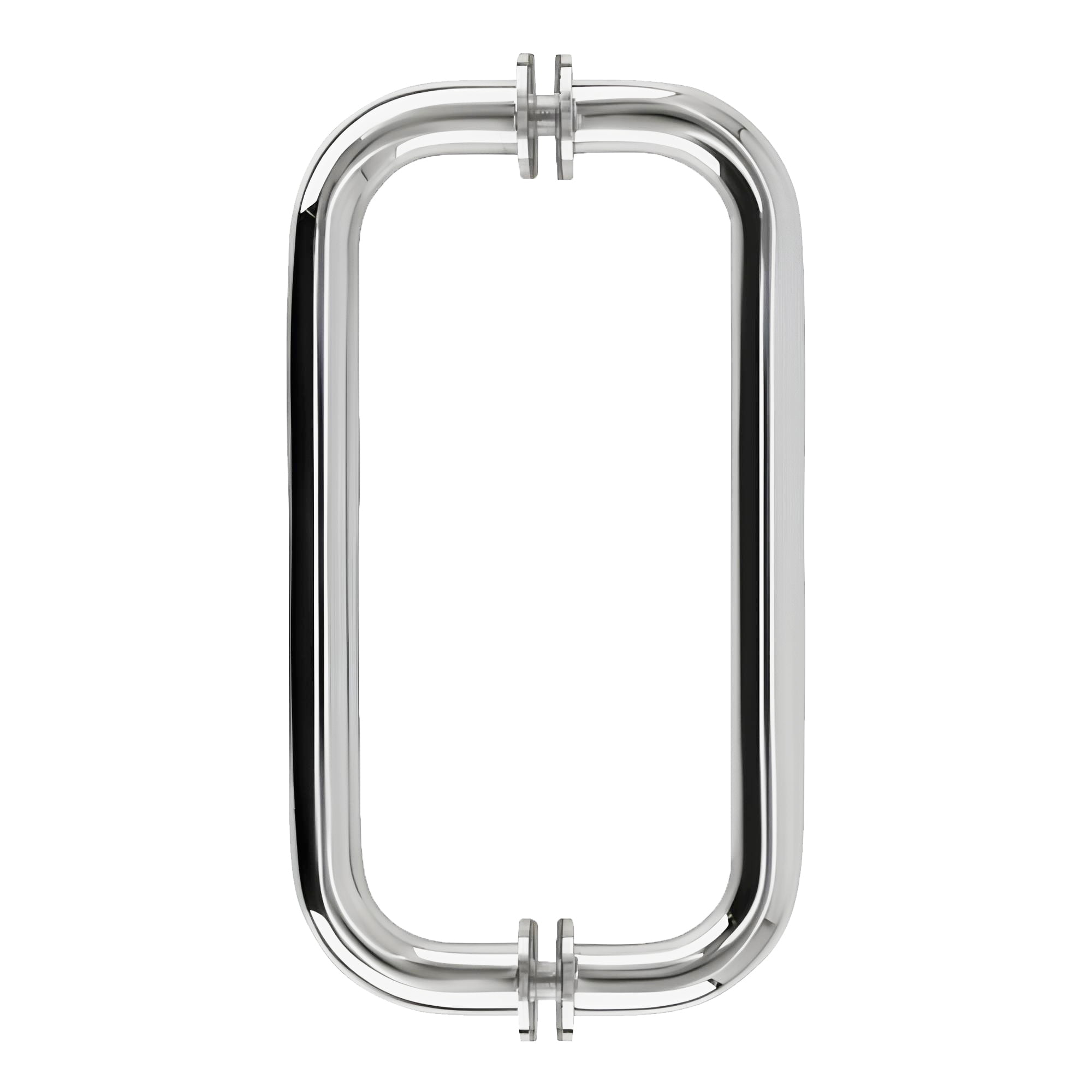 CRL BM8X8PS Polished Stainless 8" BM Series Tubular Back-to-Back Pull ...