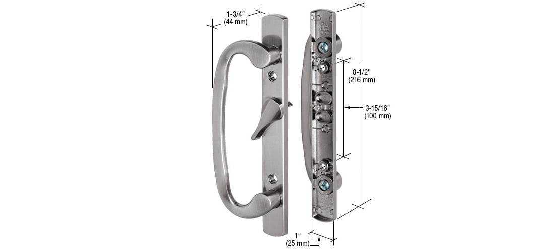 CRL C1282 Satin Nickel 8-1/2" Mortise - Style Handle - Walmart Business ...