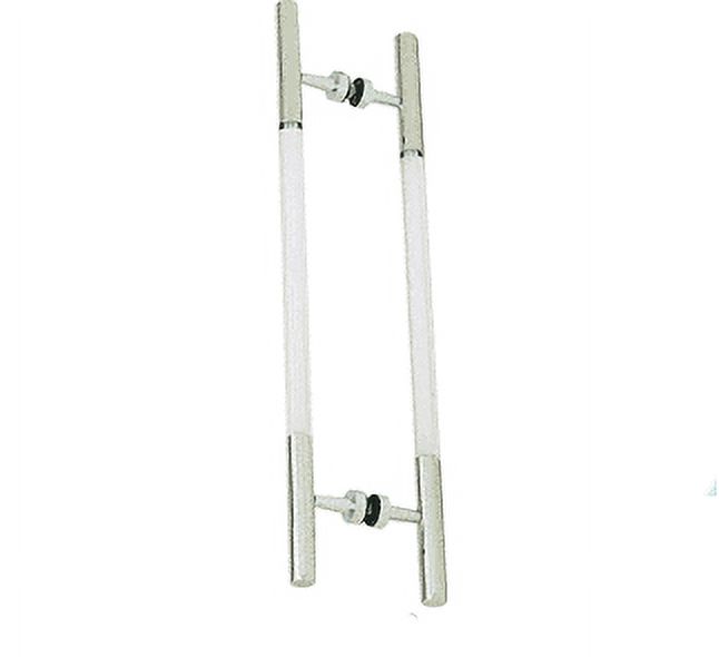CRL CA18X18PS Polished Stainless 24-1/2" Overall Length Glass Mounted ...