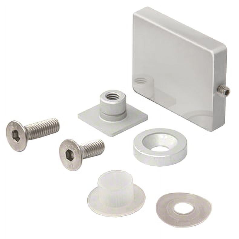 CRL CAB10CH Cabo Chrome Fixed Panel Bracket for Soft Slide Shower Door ...
