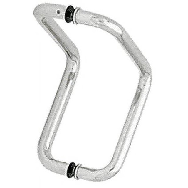 CRL CV12X12PS Polished Stainless 12" Glass Mounted Back-to-Back Elbow ...