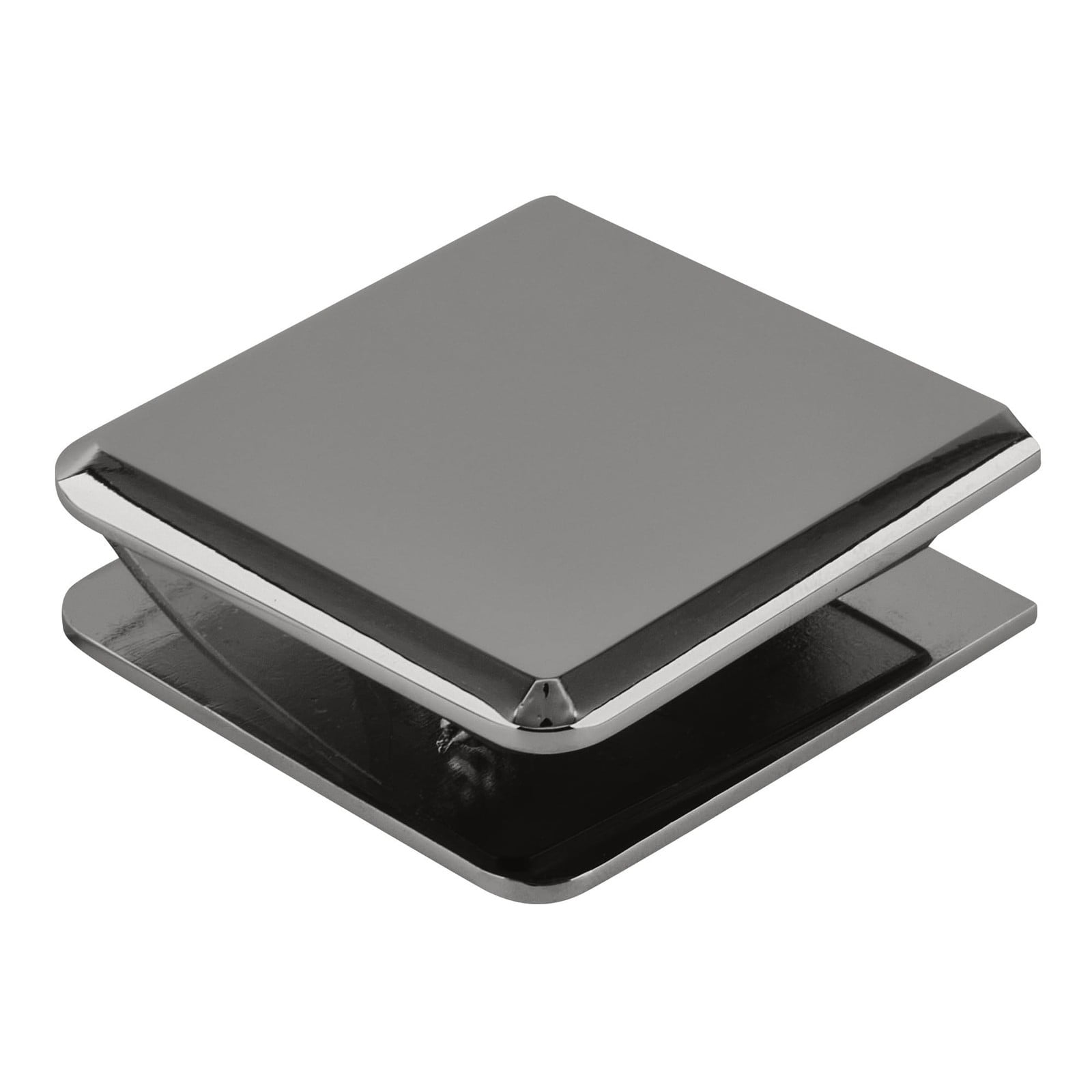 CRL Chrome Beveled Style Hole-in-Glass Fixed Panel U-Clamp - Walmart.com