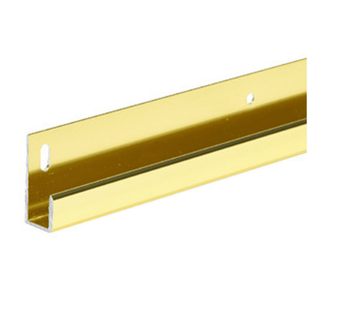 CRL D636DBGA Dipped Polished Brite Gold Anodized 1/4" Standard Aluminum ...