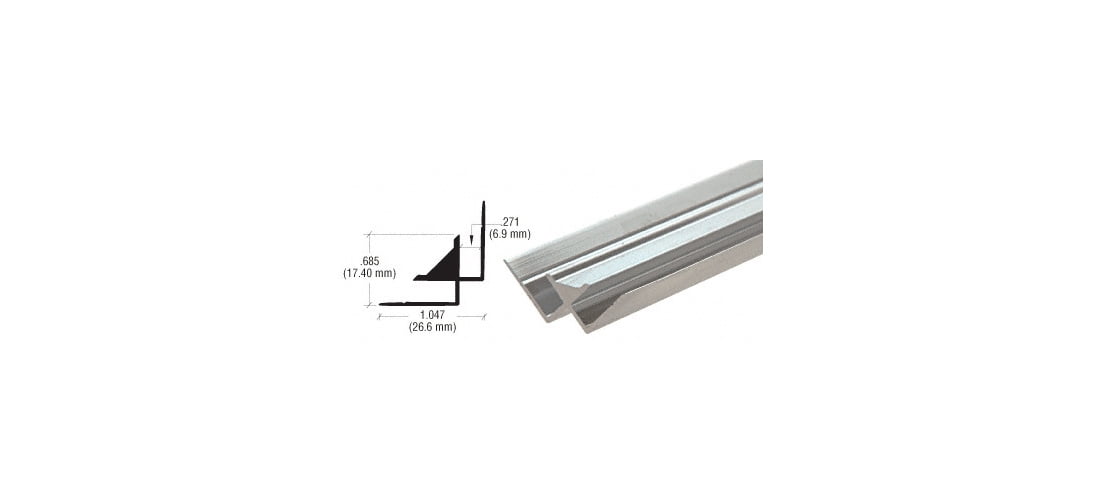 CRL DA1022BA Brite Anodized Aluminum Inside Corner Extrusion 144" Stock ...