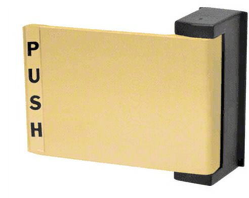 CRL DL2162BR Brass Universal Push-Pull Paddle Handle - Push to Left ...