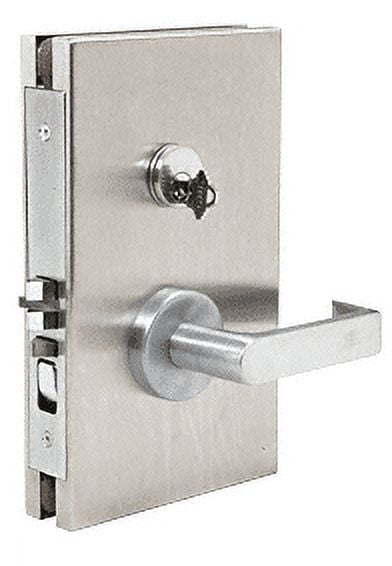CRL DL611R0BS Brushed Stainless 6" x 10" RHR Center Lock With Deadlatch ...